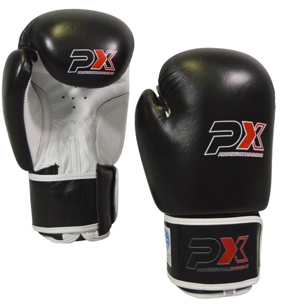 PHOENIX PX Boxhandschuhe schwarz-weiß 10oz WAKO – StarFight24.com